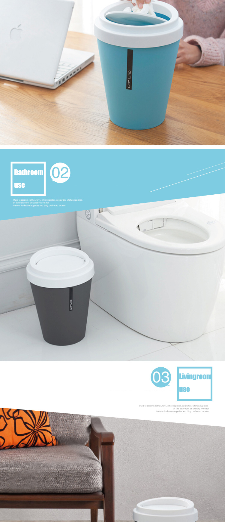 Trade guarantee environmentally big coffee cup dustbin desktop trash can