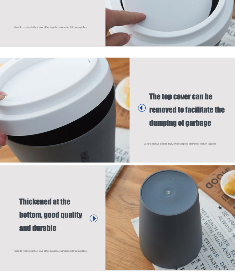 Trade guarantee environmentally big coffee cup dustbin desktop trash can