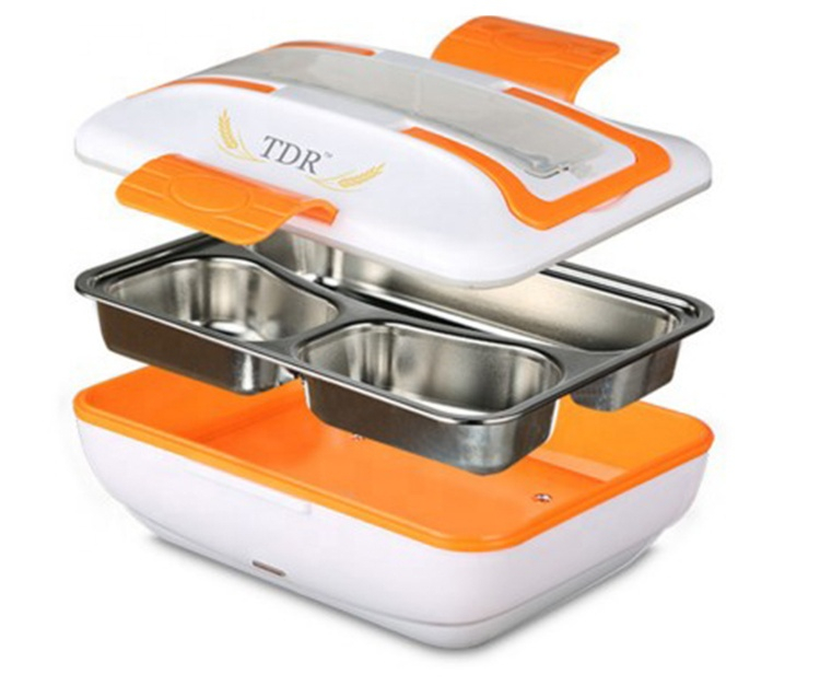 Portable Stainless Steel Food Heater Container Electric Lunch Box - Buy ...